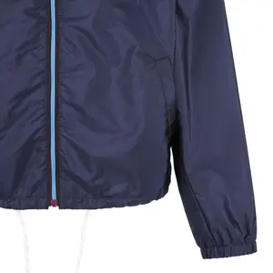 Prada Logo Plaque Zip-up Hooded Jacket