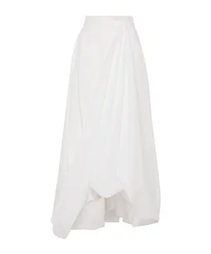 Brunello Cucinelli Draped Bubble-hem Skirt