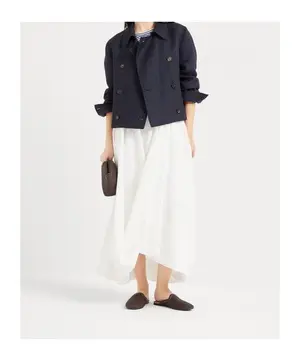 Brunello Cucinelli Draped Bubble-hem Skirt