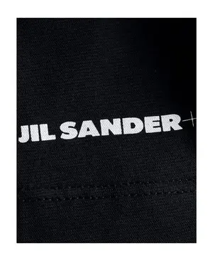 JIL SANDER Logo Printed Crewneck T-shirt - Black