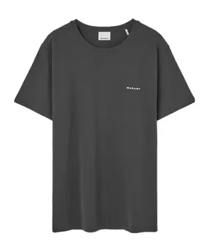 Isabel Marant Étoile Zafferh Logo Embroidered Crewneck T-shirt - Black