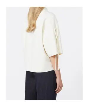 Max Mara Bevanda Short-sleeved Jumper With High Neck