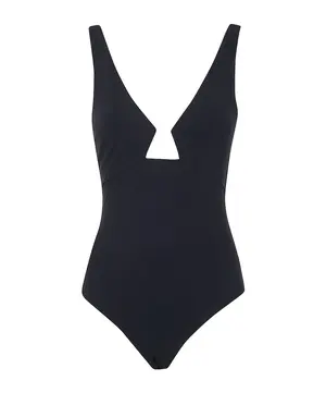 Zimmermann Rhiannon Wire Front One Piece Swimsuit - Black