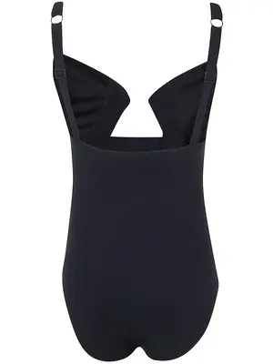 Zimmermann Rhiannon Wire Front One Piece Swimsuit - Black