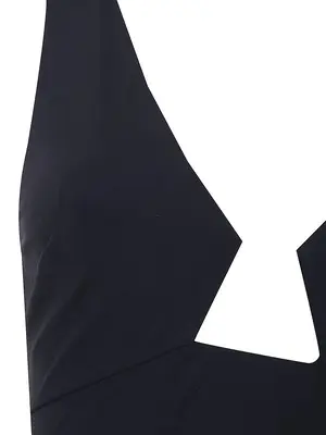 Zimmermann Rhiannon Wire Front One Piece Swimsuit - Black