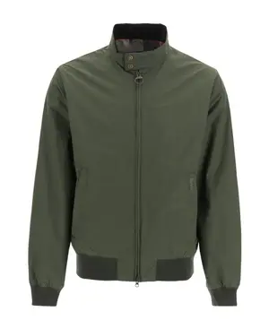 Barbour Zip-up Bomber Jacket - Green