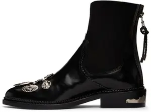 Toga Chelsea Boots With Embellished Detailing