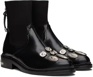 Toga Chelsea Boots With Embellished Detailing