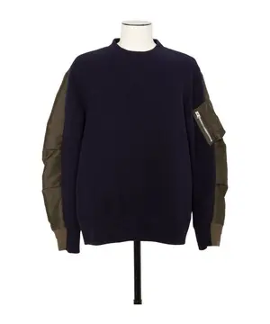 Sacai Paneled Sweatshirts Hoodies For Men