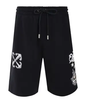 Off-White Graphic Print Dragon Shorts