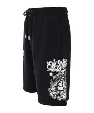 Off-White Graphic Print Dragon Shorts