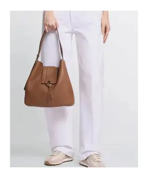 Hogan Trend Hobo Shoulder Bag - Brown