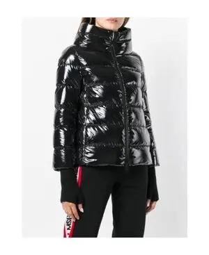 Herno Glove Detailed Down Jacket With Logo