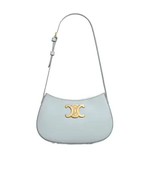 Celine Celine Medium Tilly Bag In Shiny Calfskin Ice Blue