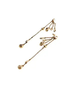 LEMAIRE Charm Chain Drop Earrings - Yellow