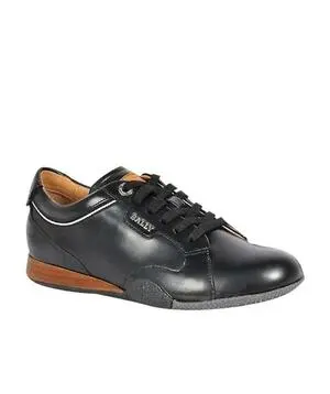 Bally Lace-up Leather Sneakers - Black