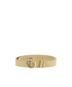 Jacquemus Two-tone Buckle Belt - Nude