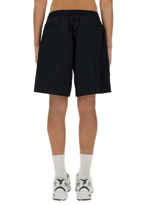Aspesi Relaxed Fit Bermuda Shorts - Black