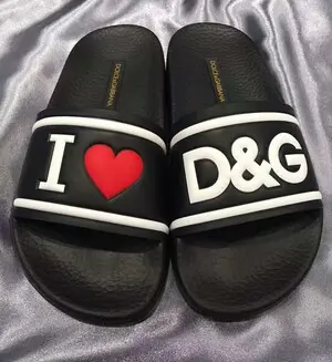 Dolce & Gabbana Logo Detail Flat Sandals