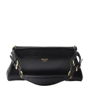 Prada Enchainé Medium Shoulder Bag - Black