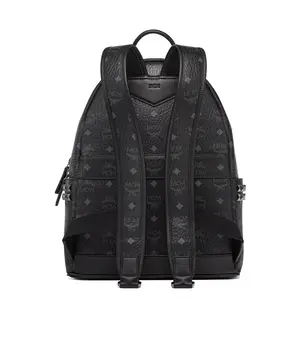 Mcm Stark Studded Monogram Backpack