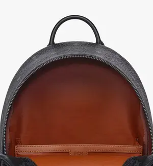 Mcm Stark Studded Monogram Backpack