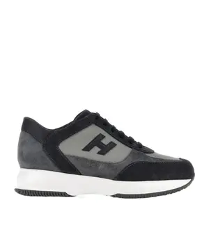 Hogan Interactive Suede Low-top Sneakers - Blue-gray