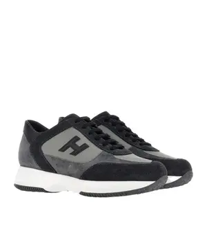 Hogan Interactive Suede Low-top Sneakers - Blue-gray