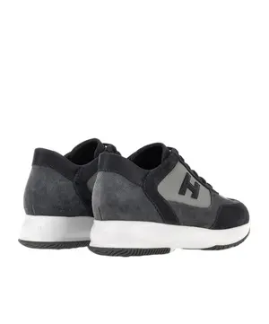 Hogan Interactive Suede Low-top Sneakers - Blue-gray
