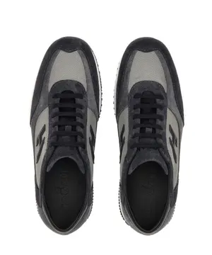 Hogan Interactive Suede Low-top Sneakers - Blue-gray