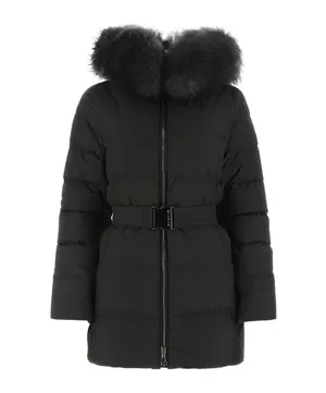 MOORER Long-sleeved Down Jacket With Fur Hood