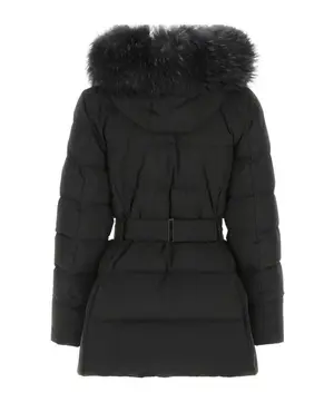 MOORER Long-sleeved Down Jacket With Fur Hood