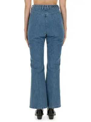 PATOU Flare Fit Designer Jeans - Blue