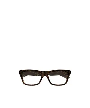 Balenciaga Rectangle Frame Glasses - Havana