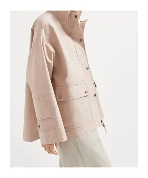 Brunello Cucinelli Water-resistant Canvas Jacket - Nude