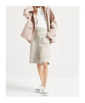 Brunello Cucinelli Water-resistant Canvas Jacket - Nude