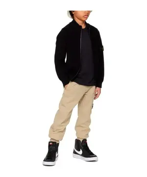 Stone Island Long Sleeve Zip Up Jacket With Logo Detail