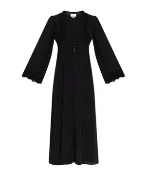 Isabel Marant Étoile Lace-trimmed Button-front Dress - Black