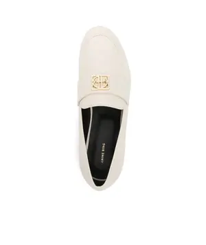 ANINE BING Logo Plaque Loafers