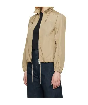 Burberry Logo-badge Zip-up Jacket