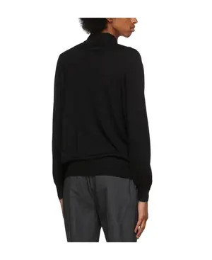 Brunello Cucinelli Long-sleeved Knitted Polo Shirt - Black
