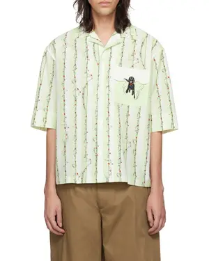 Bottega Veneta Short Sleeved Striped Shirt