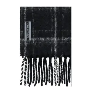 Our Legacy Estate Fringed Scarf - Black