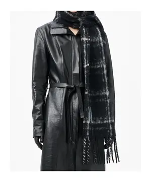 Our Legacy Estate Fringed Scarf - Black