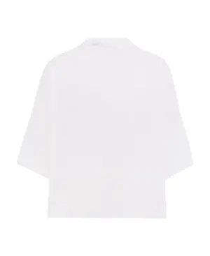 Miu Miu Cropped T-shirt With Logo Embroidery