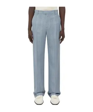 Bottega Veneta Embroidered Detailed Straight-leg Pants