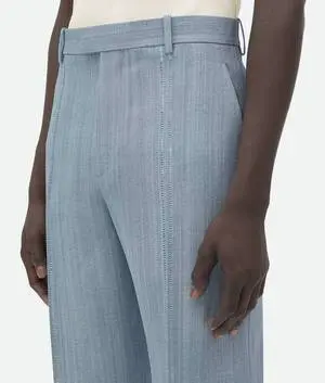 Bottega Veneta Embroidered Detailed Straight-leg Pants