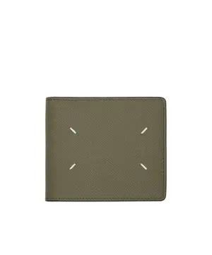 MAISON MARGIELA Four-stitch Bi-fold Wallet - Khaki