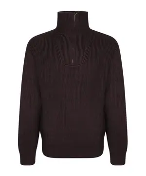 Officine Générale Half-zip High Collar Knitwear