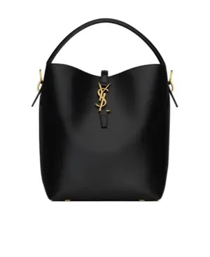 Saint Laurent Le 37 Logo Plaque Shoulder Bag - Black